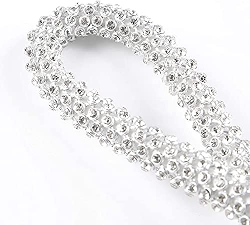 MariaKinz Women's Rhinestone Mash Wristlet Pouch (Silver)