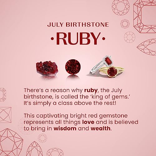 ANGARA Natural Ruby Stud Earrings for Women in 14K Rose Gold (Grade-AAAA | Gemstone Size-1.7mm) | July Birthstone Jewelry Gift for Women | Birthday | Wedding | Anniversary