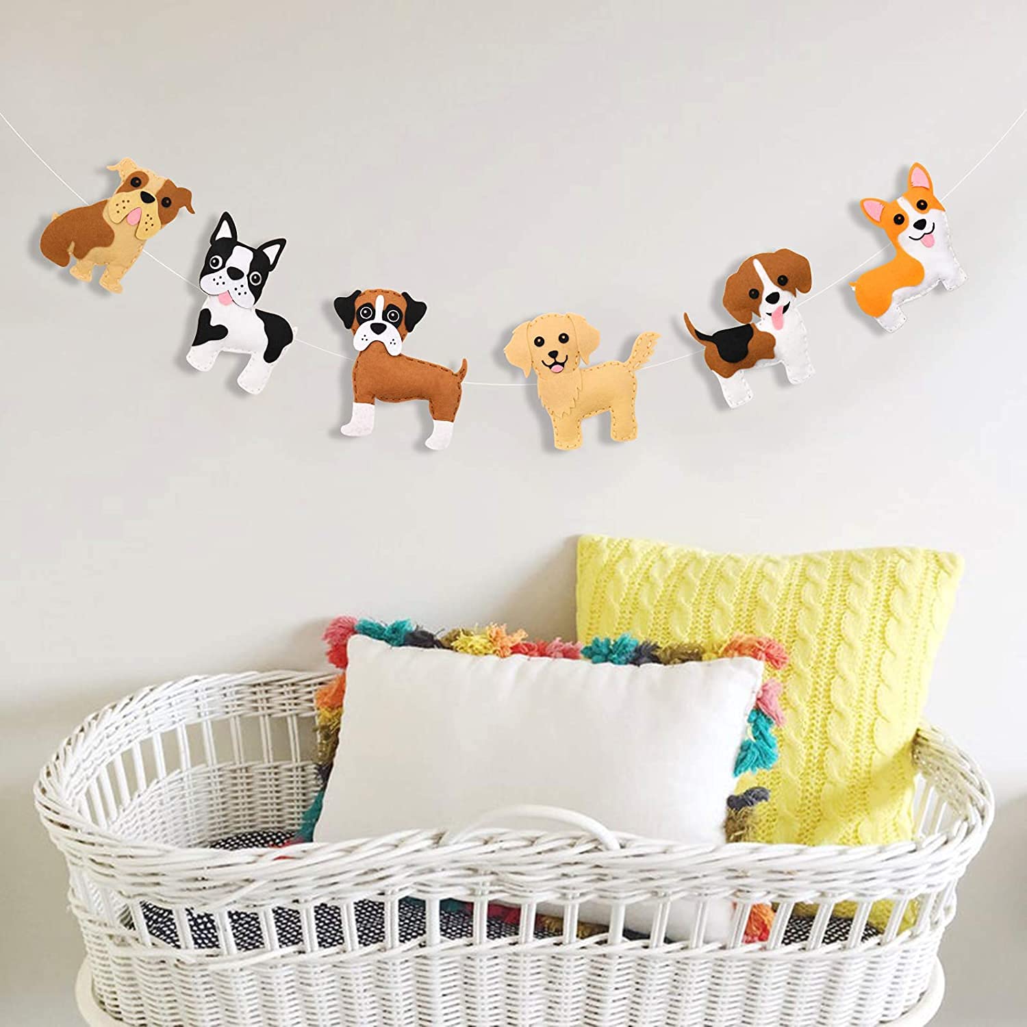 CiyvoLyeen 2 Pack Animals Sewing Craft Kit for Kids- Woodland Animals Felt Sewing Craft Kit & Puppy Craft Kit for Beginners