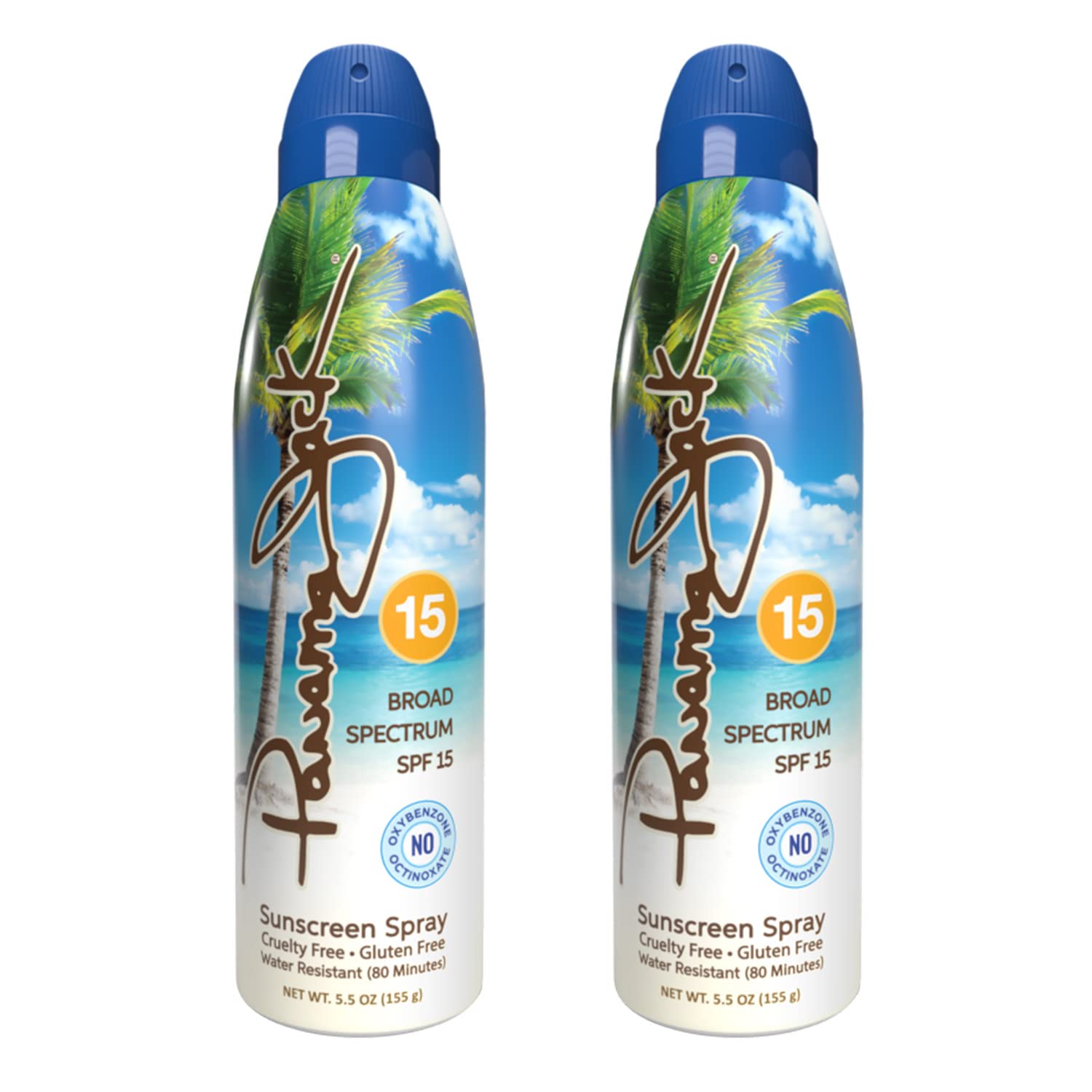 Panama Jack Continuous Spray Sunscreen, Spf 15, 5.5 Ounce