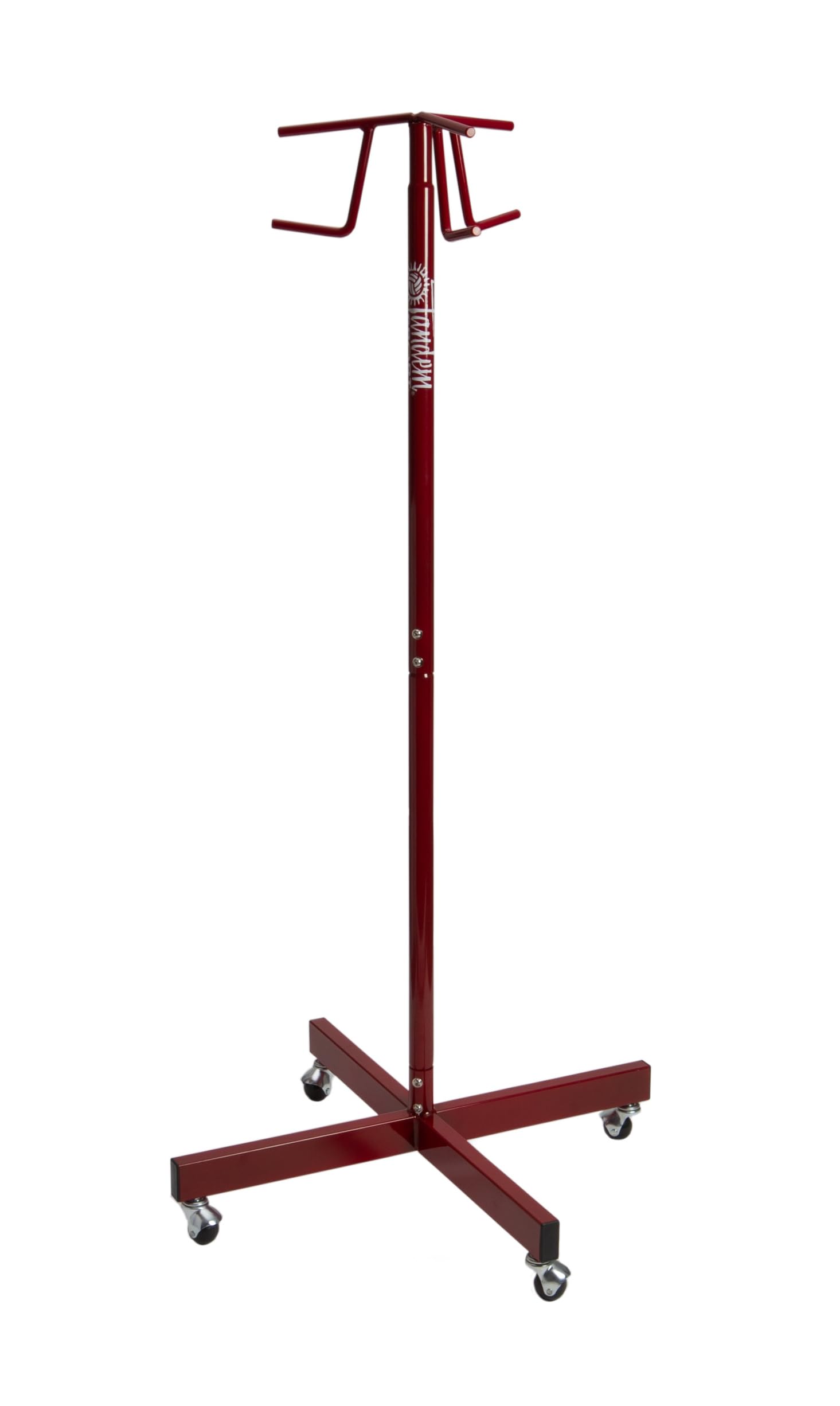 Tandem Sport Volleyball Net Storage Rack - Holds 1 Standard Net - Volleyball Equipment Storage - Volleyball Net Rack - Red