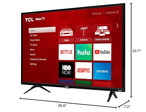 TCL 40S325 40 Inch 1080p Smart LED Roku TV (2019) (Renewed)