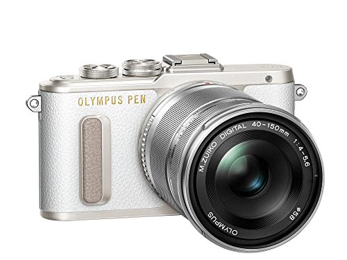 OLYMPUS Pen E-PL 8 EZ Double Zoom Kit [White][International Version, No Warranty]