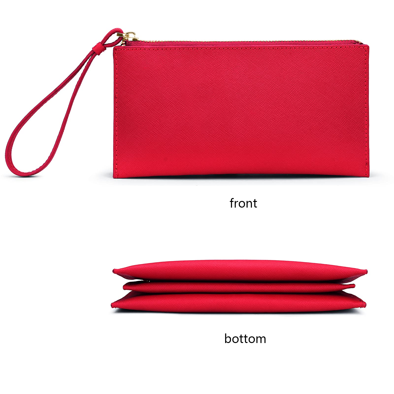 YALUXE Wristlet for Women Clutch Slim Genuine Leather Wallet