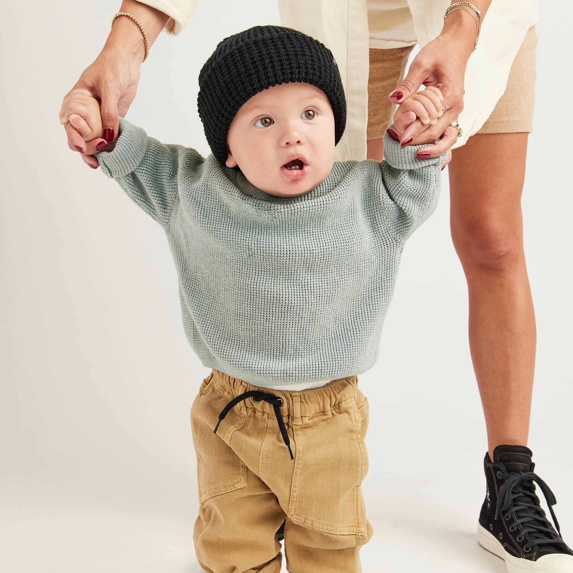 Hemlock Hat Co. Baby Ranger Beanie (Lavender Waffle)