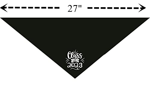 Dog Graduation Bandana 2 Pack, My Mom Graduated Dog Bandana and Class of 2023 Dog Scarf for Small Medium Large Dogs