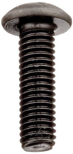 Class 12.9 Alloy Steel Socket Cap Screw, Black Oxide Finish, Button Head, Internal Hex Drive, Meets ISO 7380, 14mm Length, Fully Threaded, M5-0.8 Metric Coarse Threads, Imported (Pack of 100)