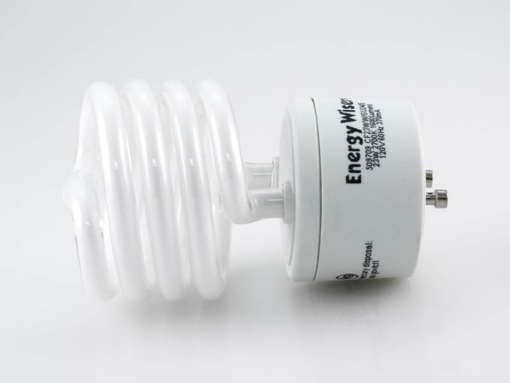 Bulbrite CFL T2 Non-Dimmable Twist & Lock Bi-Pin Base (GU24) Coil Light Bulb, 100 Watt Equivalent, Frost