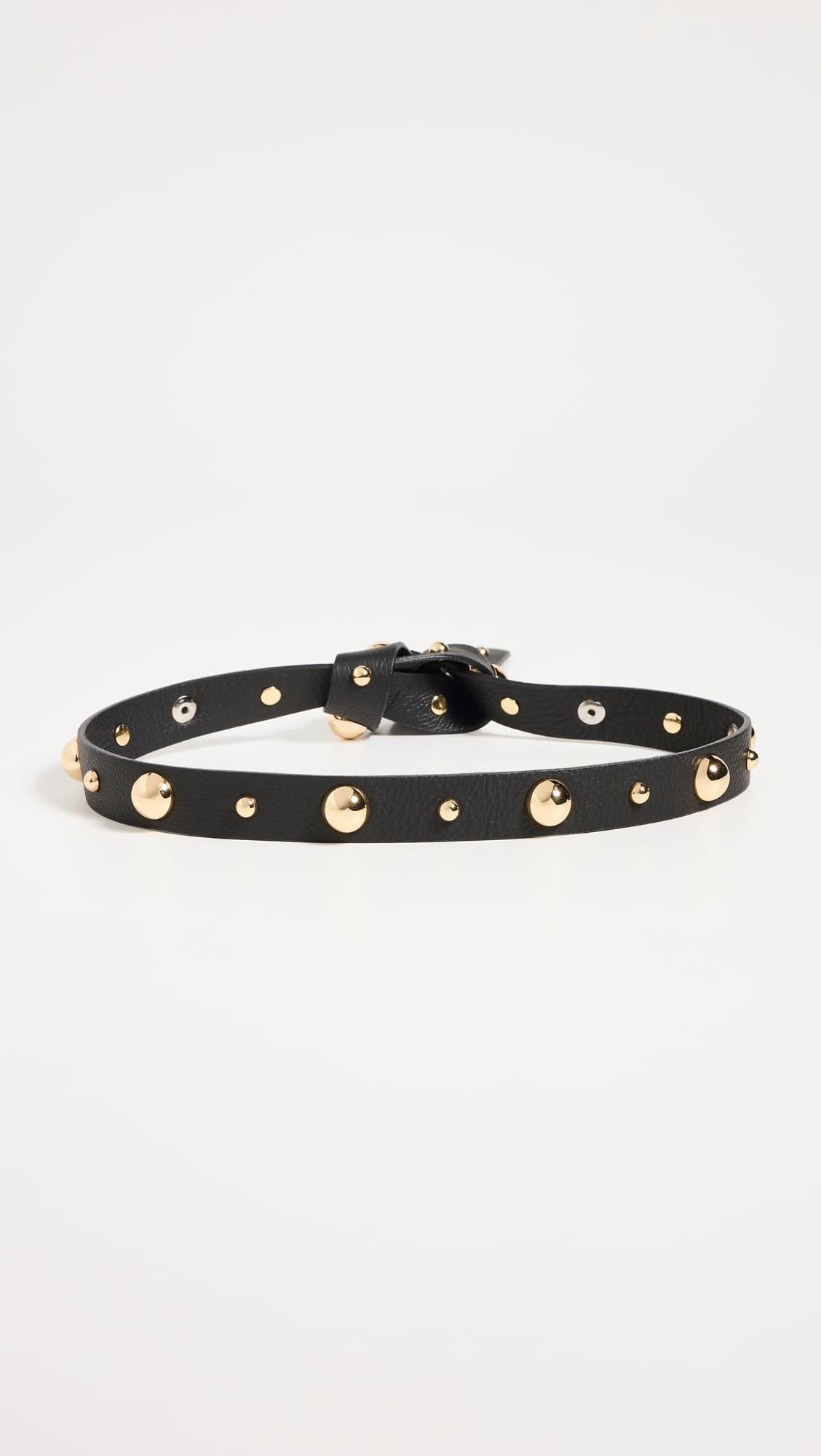 B-Low The Belt Women's Tilly Moto Belt, Black Gold, S-M