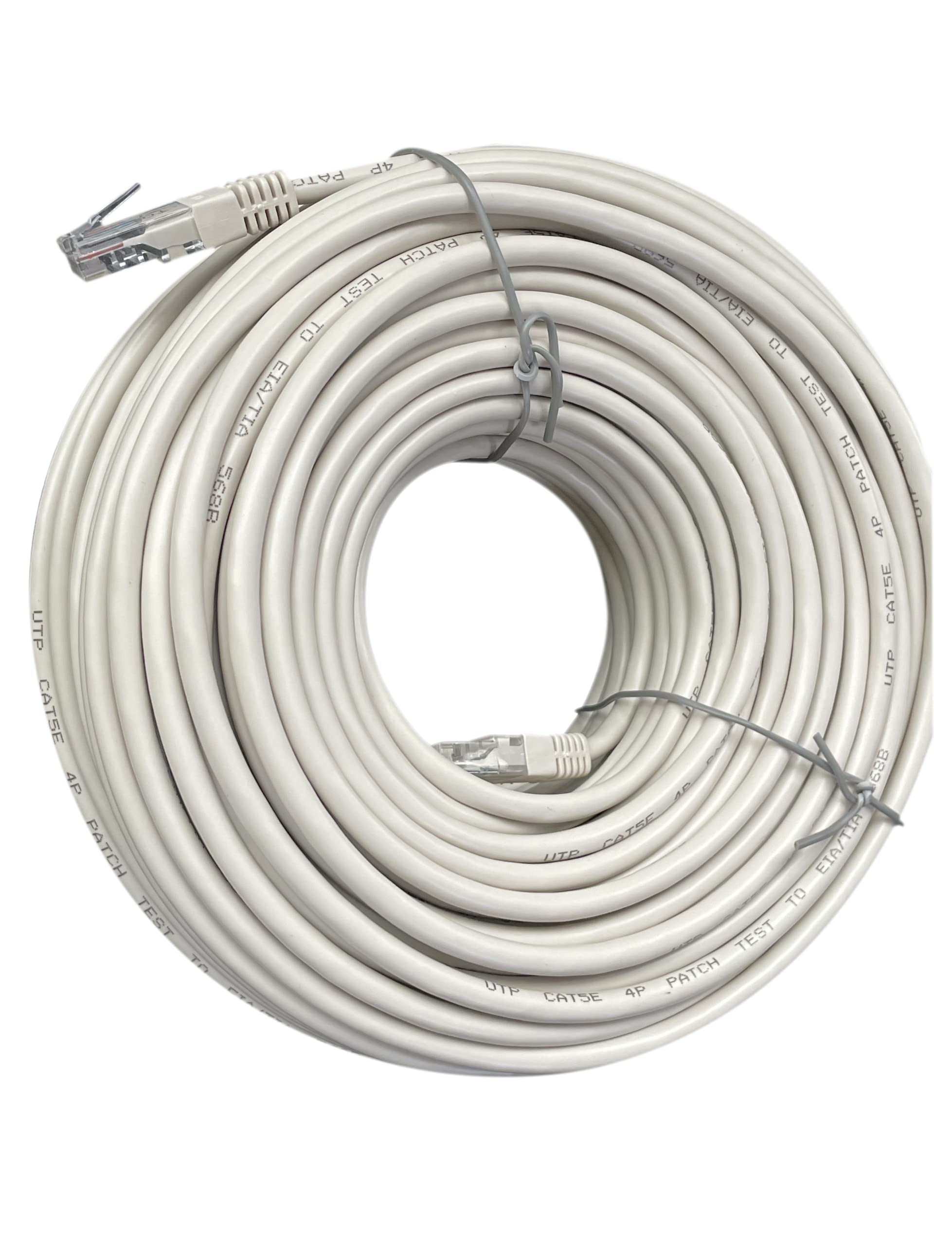 ONWOTE 100ft Cat5 Network Ethernet Cable, Electric Wire to Connect PoE Camera to PoE NVR Recorder or PoE Switch