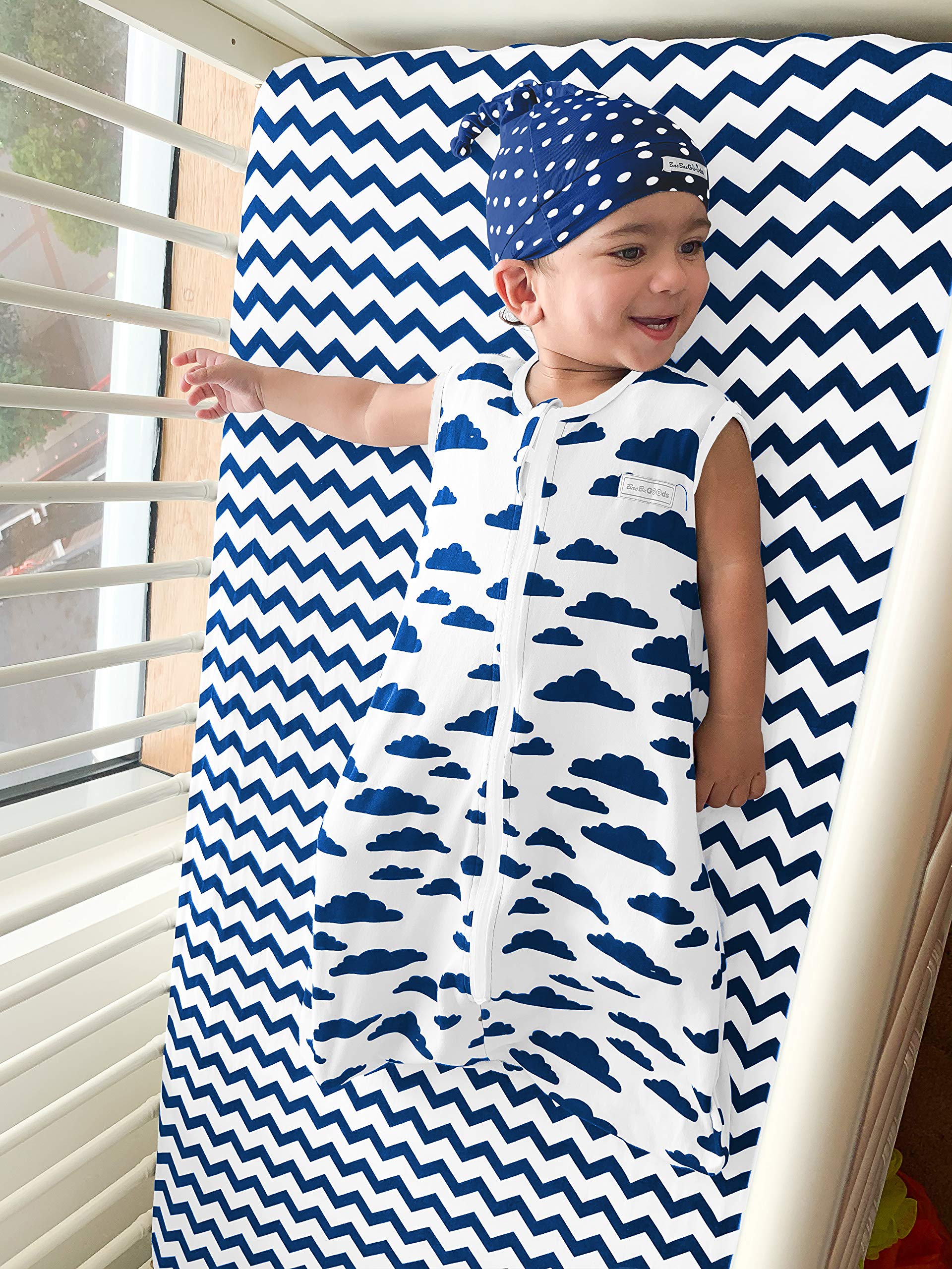 Pack n Play Sheets – Pack and Play Sheets 4 Pack – 100% Super Soft Jersey Knit Cotton Playard Mattress Sheets – Portable Playpen Sheet – Fitted Play Yard Mini Crib Sheets for Boy & Girl (24 x 38 x 5)
