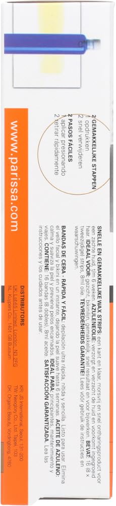 Parissa Quick and Easy Wax Strips Face and Bikini 16 Strips (Pack of 2)