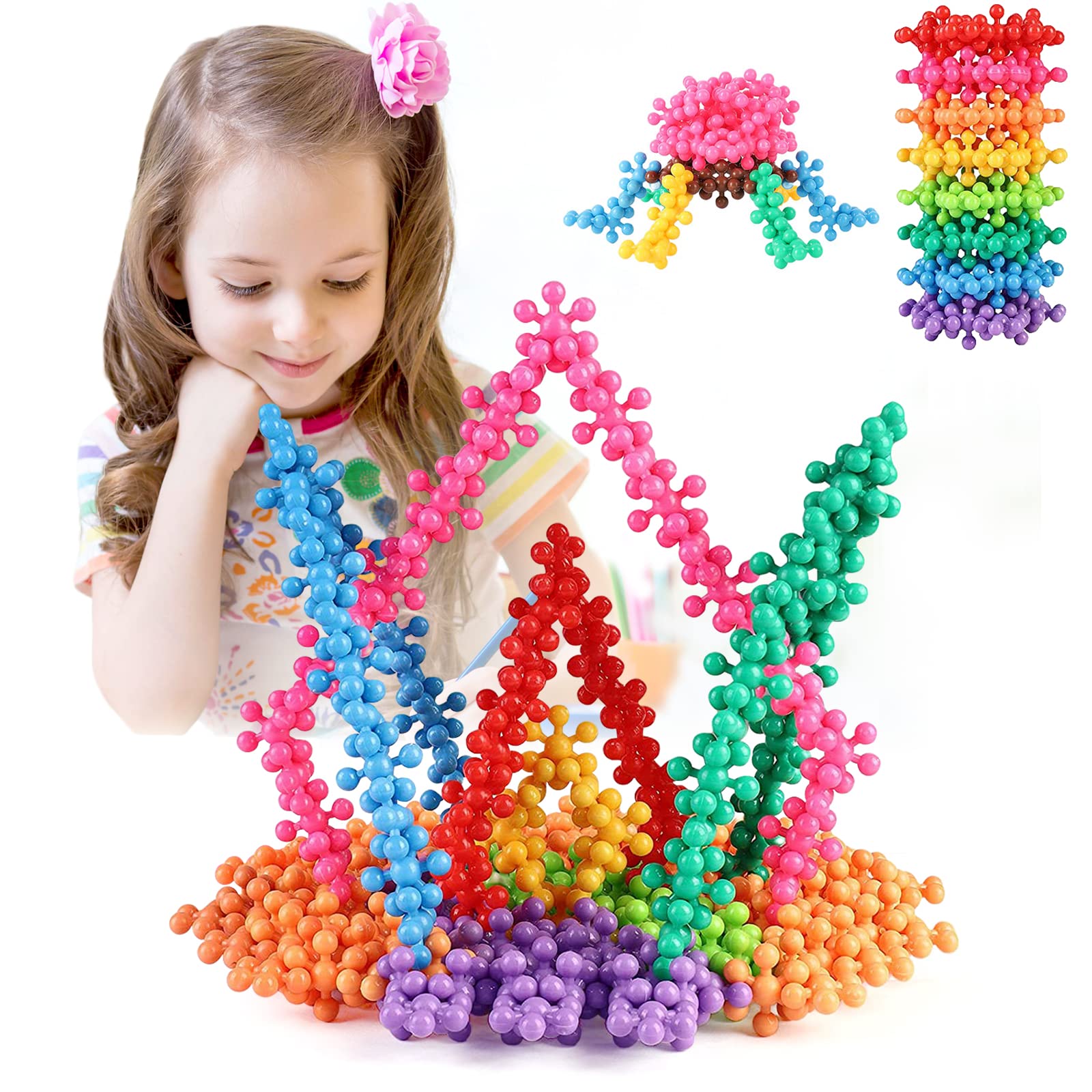 FALDAA 400 Pieces Building Blocks Kids STEM Toys Educational Building Toys Discs Sets Interlocking Solid Plastic Building Blocks for Preschoolers Kids Boys and Girls Aged 3+ Kids Toys (400PCS)