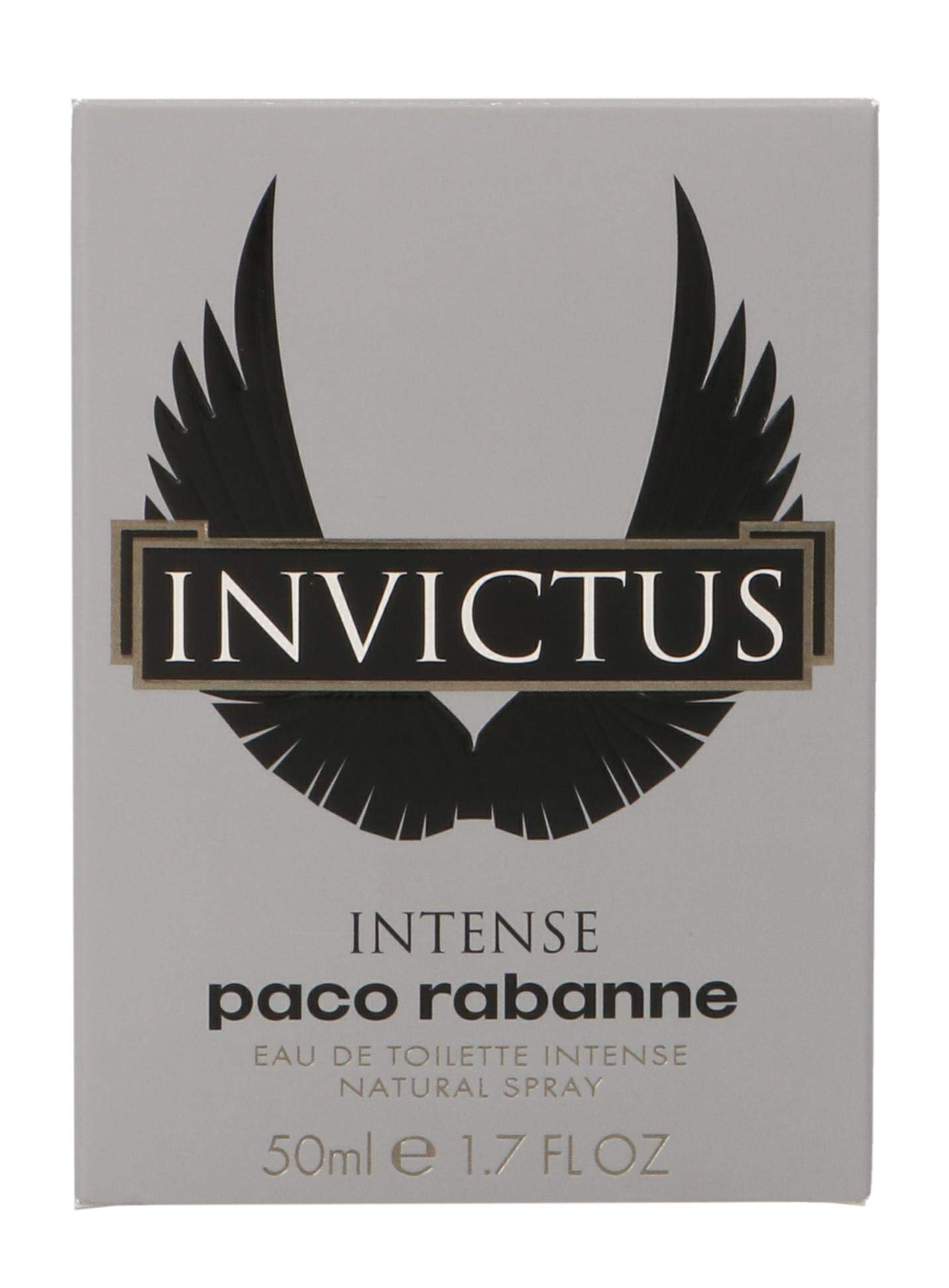 Paco Rabanne Invictus Intense Fragrance For Men - Spicy, Woody And Fresh Scent - Stands For Power, Victory And Pride - Notes Of Orange Blossom And Amber - Perfect For The Outdoors - Edt Spray - 1.7 Oz