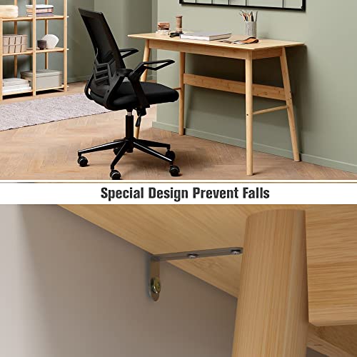 Domax Wooden Writing Desk for Bedroom - Large Home Office Table 41.3β Multipurpose Computer Desk for Work Study