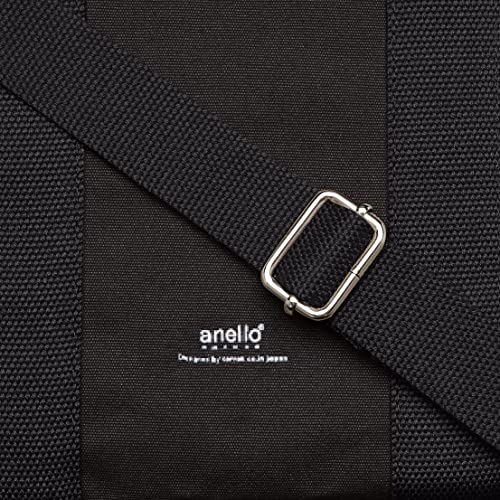 Anero Grande CLAIRE GIM0362 2-Way Tote Bag, Vertical Type, A4 Size, Canvas Black