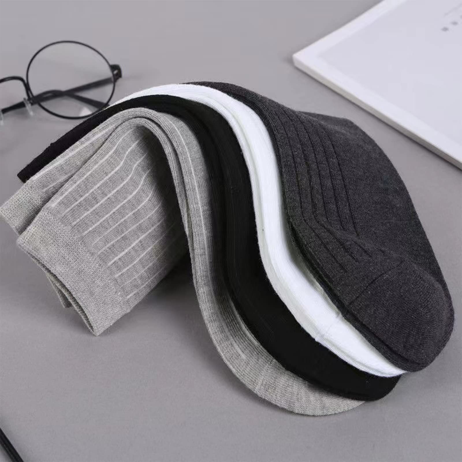 Aoiuhgyt Men's classic sports cotton socks,hiking socks,crew work boots socks for men 4 pcs