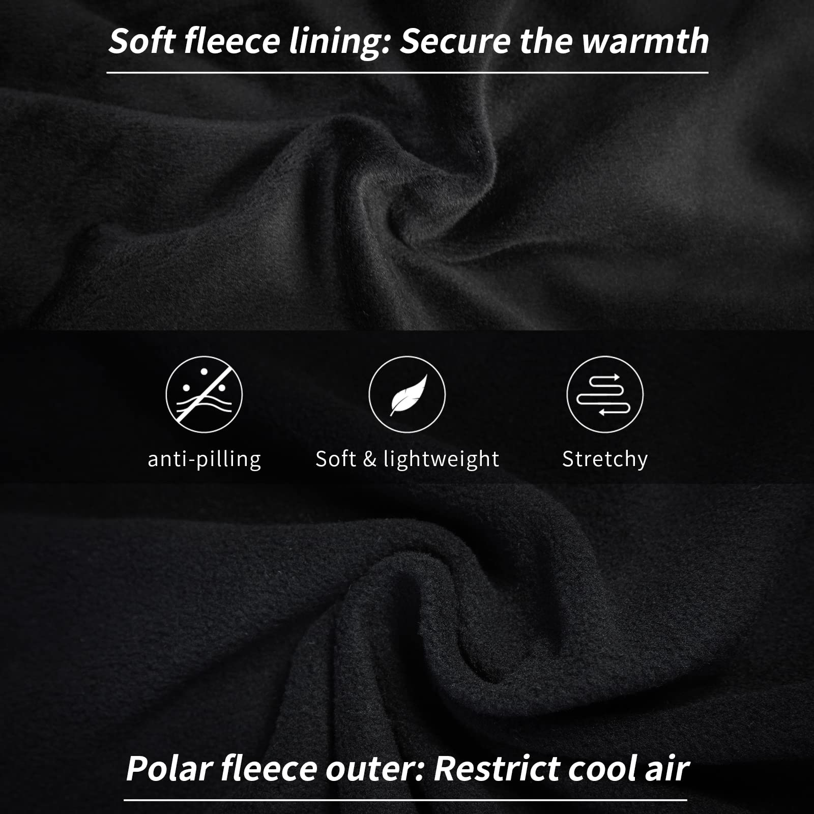 Aojun Heated Vest with Battery Pack, Lightweight Polar Fleece Vest for Men and Women (Unisex)(M)