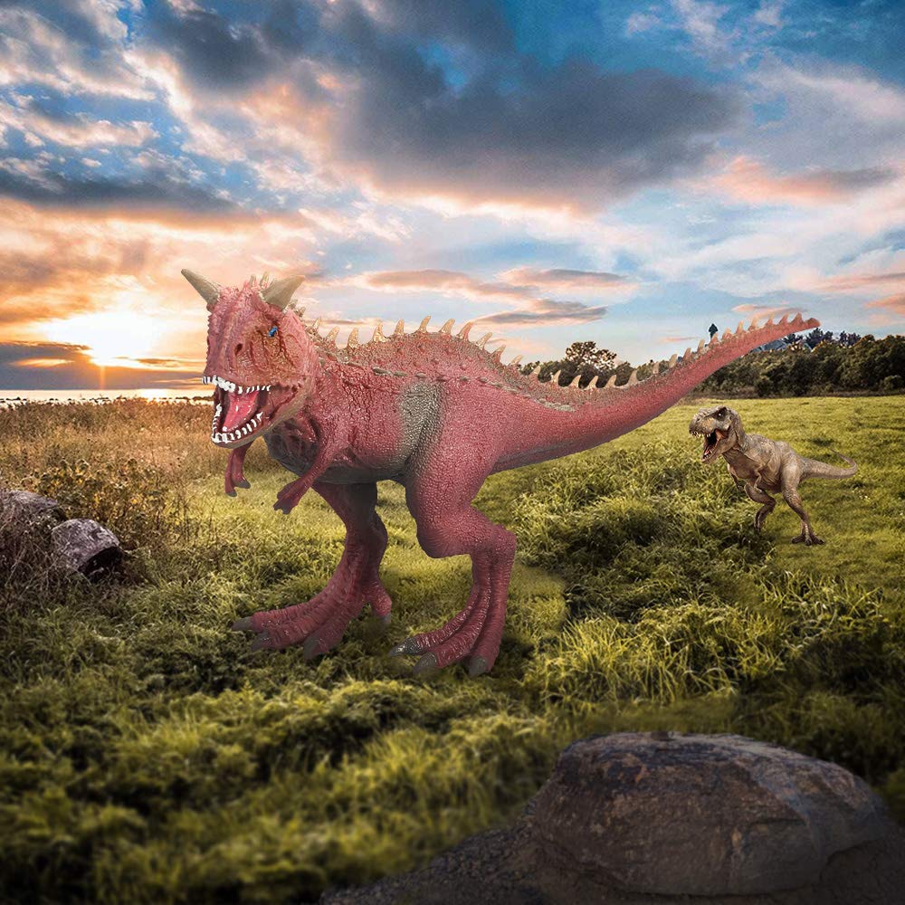 COGO MAN Jurassic Carnotaurus Dinosaur Figure, Realistic Kids Toy, Simulation Action Model, Children's Gift