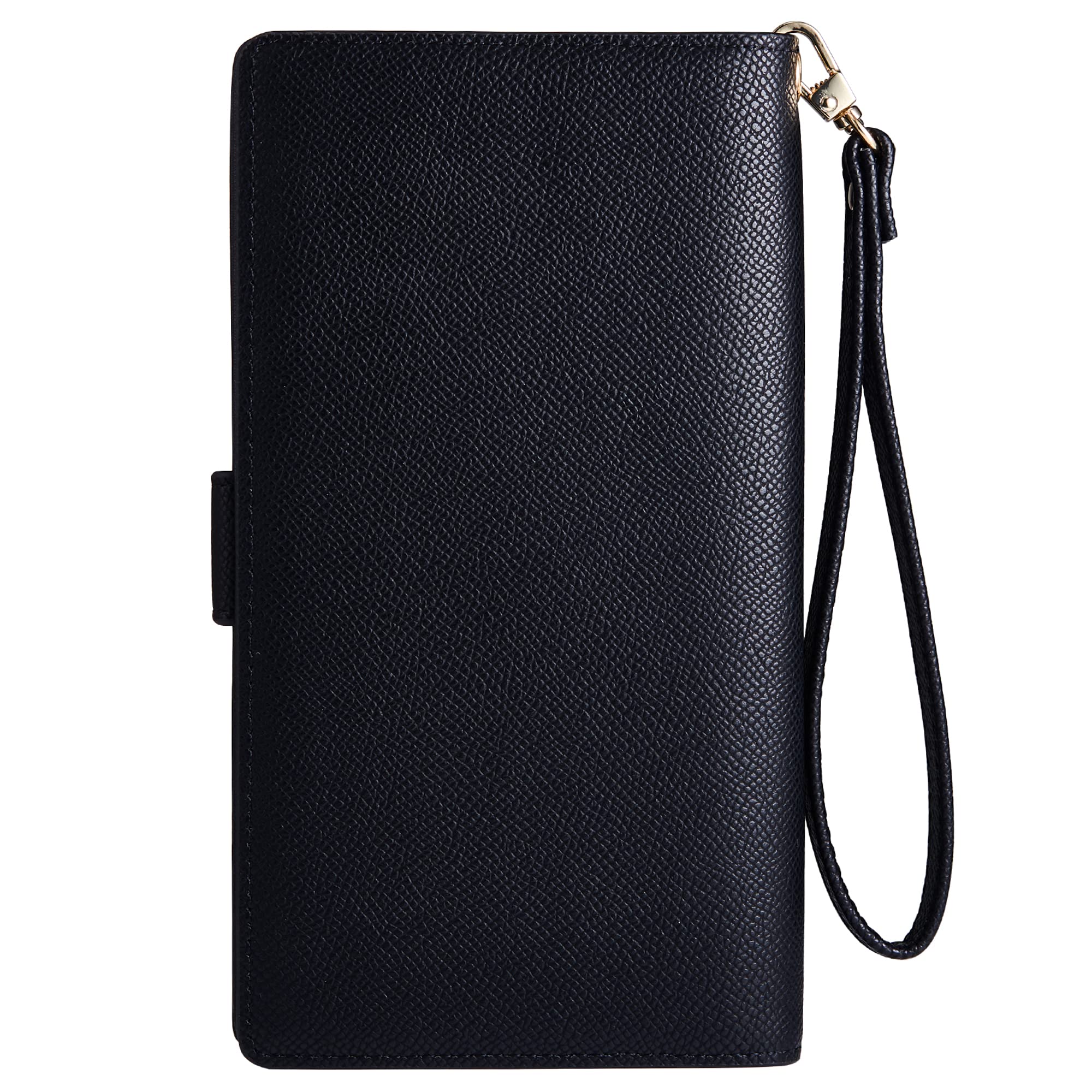 Fanaztee Women's Leather Organizer Wallets Clutch Purse with Checkbook and Cards Holder - 2 Styles