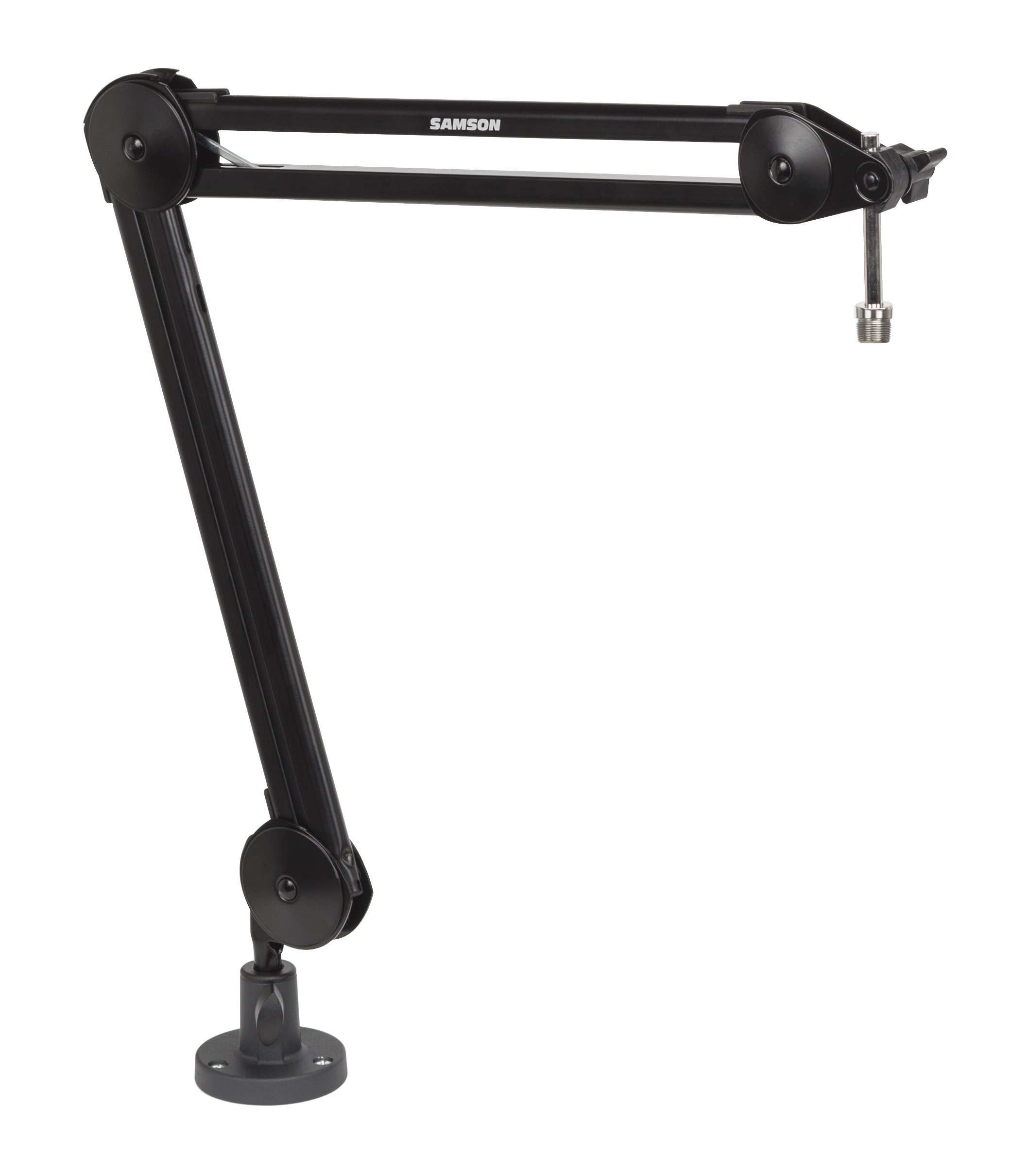 Samson Podcasting Kit with Q2U USB/XLR Dynamic Microphone, SR850 Studio Headphones and MBA28 Desktop Boom Arm Stand,Grey