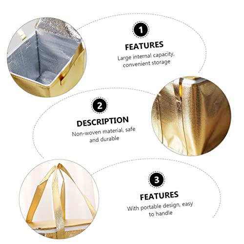 Didiseaon 2pcs Baking Tote Backpack Coolers Ice Pack for Cooler Bag Zippered Tote Take Food Bag Meal Delivery Bag Heated Delivery Cake Pizza Packaging Bag Take-out Food Bag Thermal Bag
