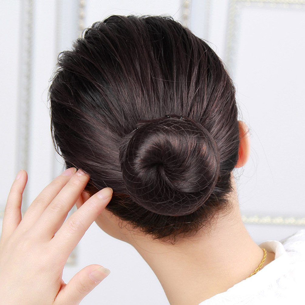 OMORFIEER Hair Nets for Buns Nets for Ballet Girls Hair Net for Wig 20 Pcs 30 inch Black