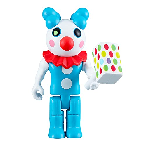 PIGGY Action Figure 6 Pack - Six 3.5" Articulated Buildable Toys, Officer Doggy, Billy, Memory, Robby, Clowny, & Frostiggy, 9 Accessories, Series 2, includes DLC