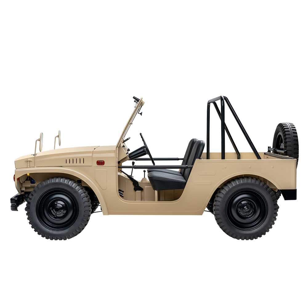 FMS 1/6 Jimny LJ10 RC Crawler RC Car Official Licensed Model Car 15km/h 4WD Hobby RC Crawler RC Cars RS Remote Control Car with LED Lights Vehicle 4-Ch 2.4GHz Transmitter for Adults Tan