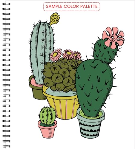 Color & Frame - Painted Deserts (Adult Coloring Book)