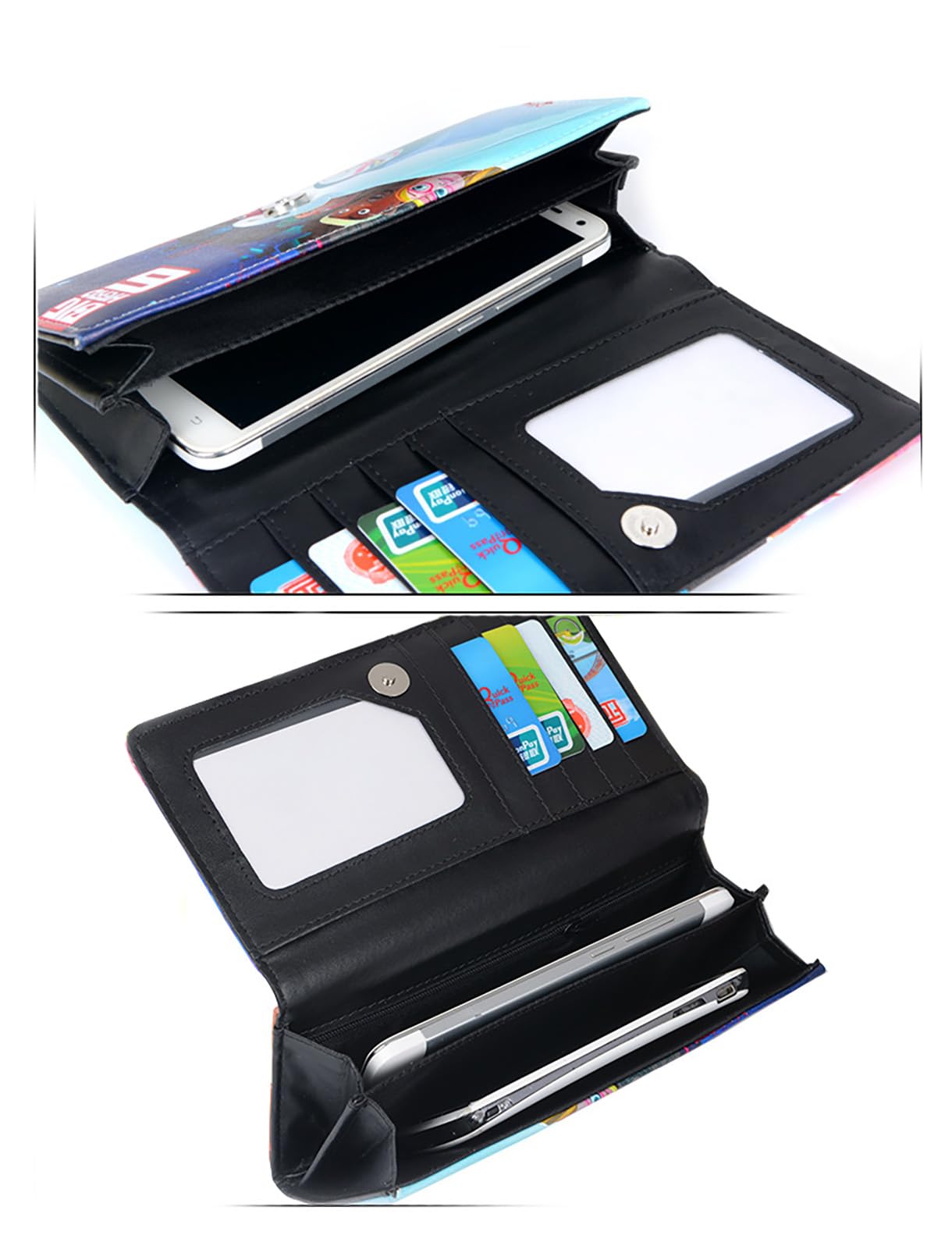 WANHONGYUE Sword Art Online Anime Wallet Zipper Long Clutch Bag Credit Card Holder Purse with Coin Pocket 1