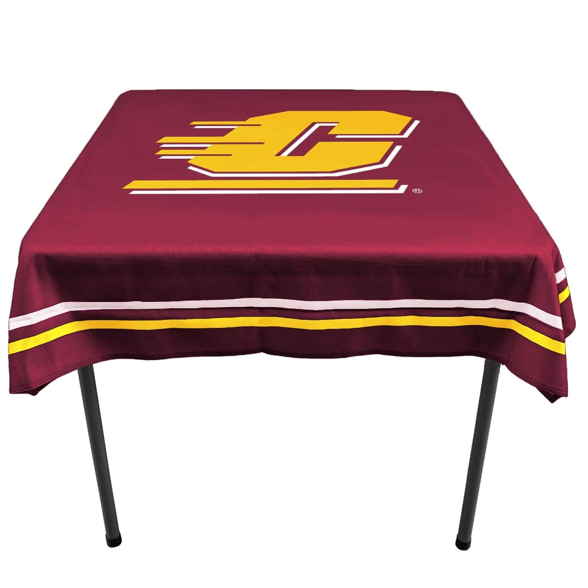 College Flags & Banners Co. Central Michigan Chippewas Logo Tablecloth or Table Overlay