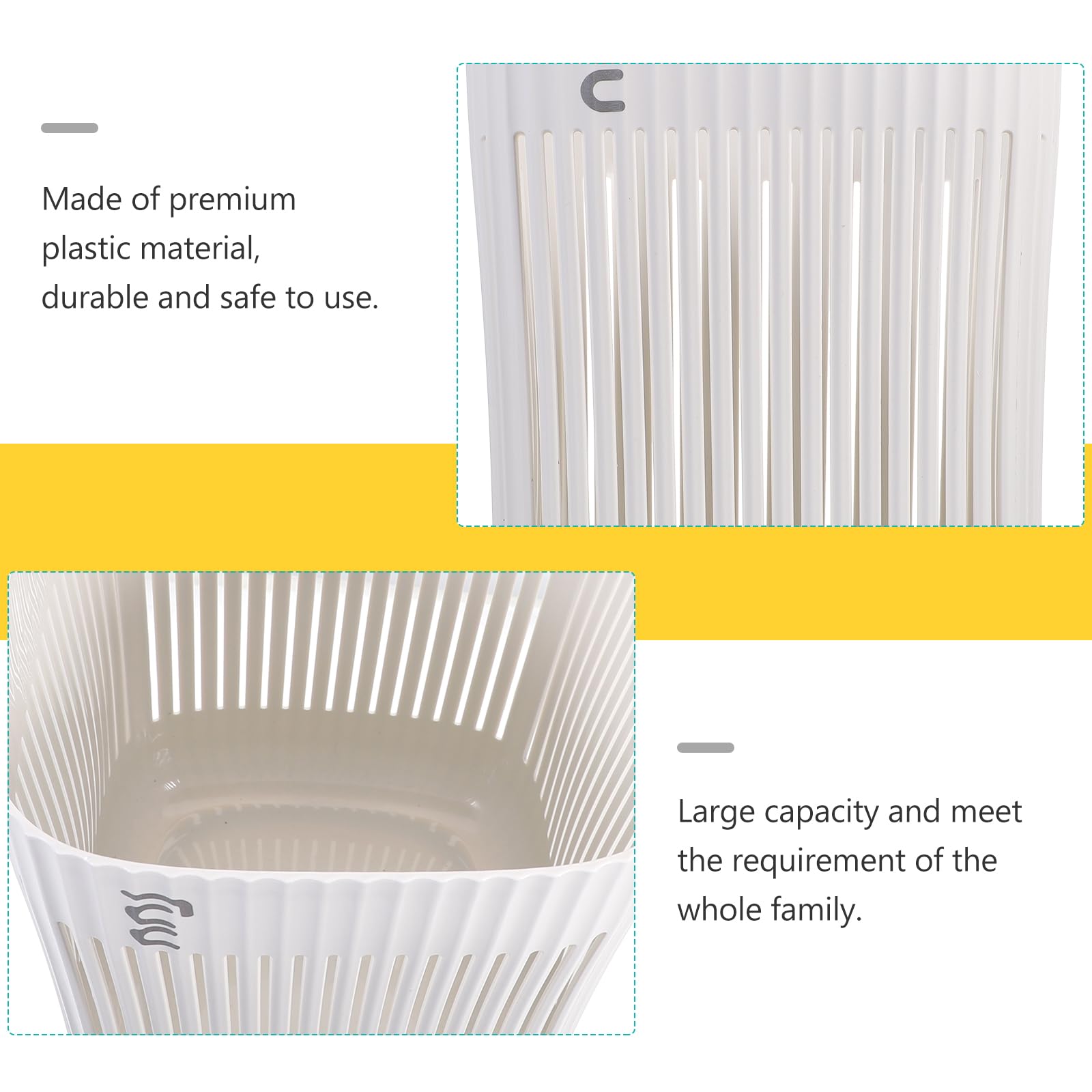 Cabilock 1pc Garbage Can Black Bathroom Trash Kitchen Trash Can Trash Can Bedroom Under Sink Trash Can Rainbow Trash Can Wall Mounted Desk Trash Basket Wicker White Old Fashioned Pp Girl