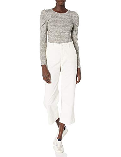 Amazon Essentials Women's Supersoft Terry Pleated-Sleeve Sweatshirt (Previously Daily Ritual), Grey Heather Space Dye, XX-Large