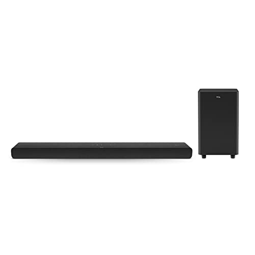 TCL 4K Alto 8 Plus 2.1.2 Channel Dolby Atmos Sound Bar with Wireless Subwoofer, Bluetooth ā TS8212-NA, 39-inch, Black