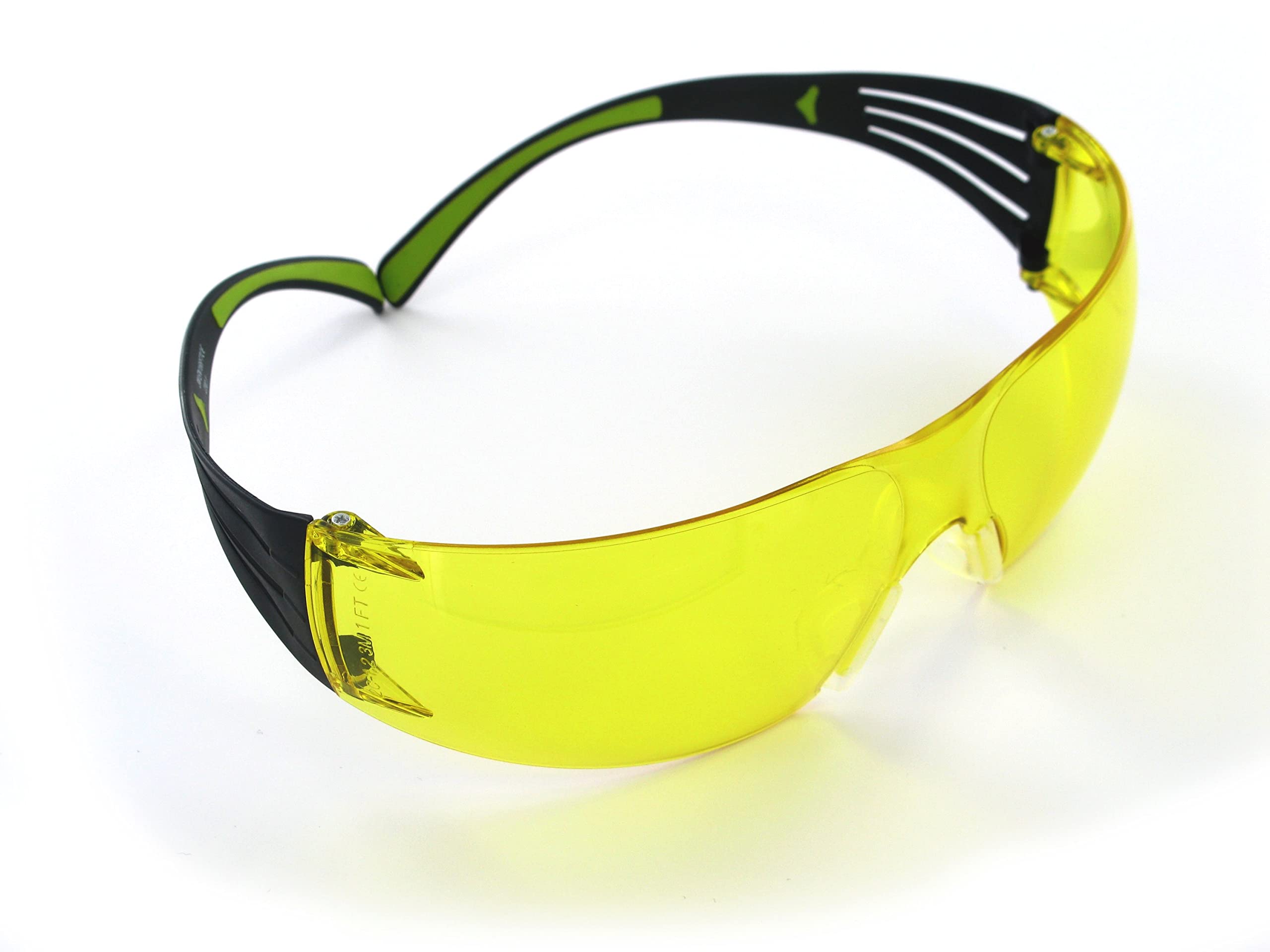 Peltor Sport SecureFit 400 Eye Protection, Multi Shaded 3 Pack (Clear/Amber/Gray), High Impact Resistant, Blocks 99.9% UV, Anti-Fog, Scratch Resistant Lenses, Low Profile Safety Glasses (SF400-P3PK-6)
