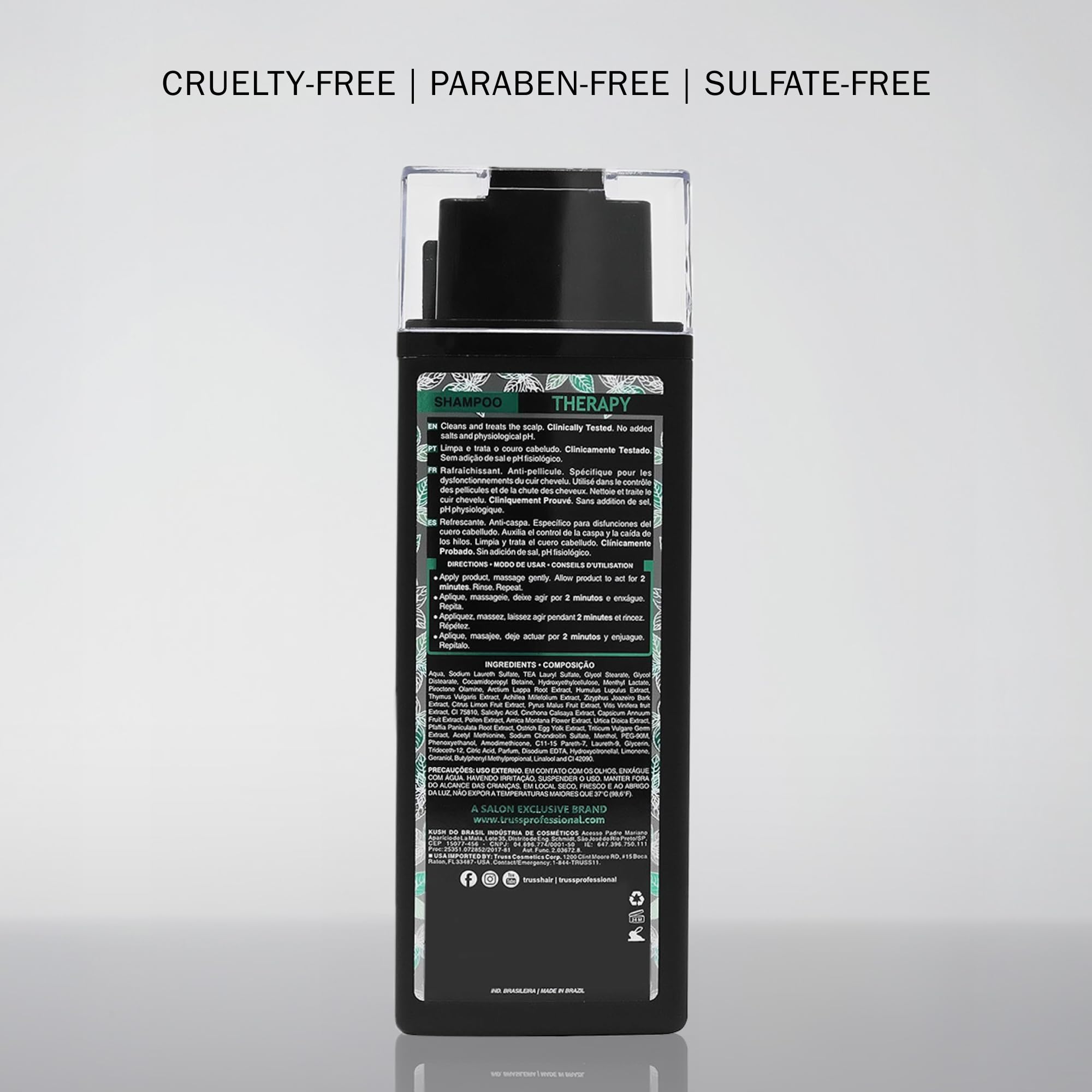 TRUSS Therapy Shampoo - Anti Dandruff Shampoo + Dry Scalp Treatment - Help Prevent Hair Loss and Reduce Oiliness While Protecting Against Dandruff and Allergies (300 ml)