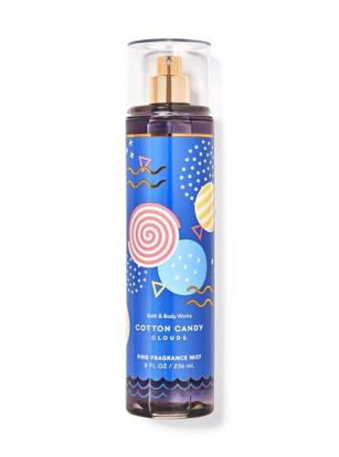 Bath and body Lotion, Perfume Mist, Shower Gel Holiday and Tropical Fragrance Collection (Cotton Candy Clouds Mist, 8 Ounce)