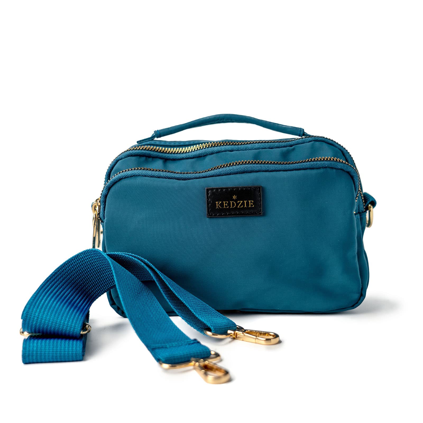 KEDZIE Coast to Coast Crossbody Bag for Women Shoulder Purse Messenger Wallet Lightweight Bag - Teal