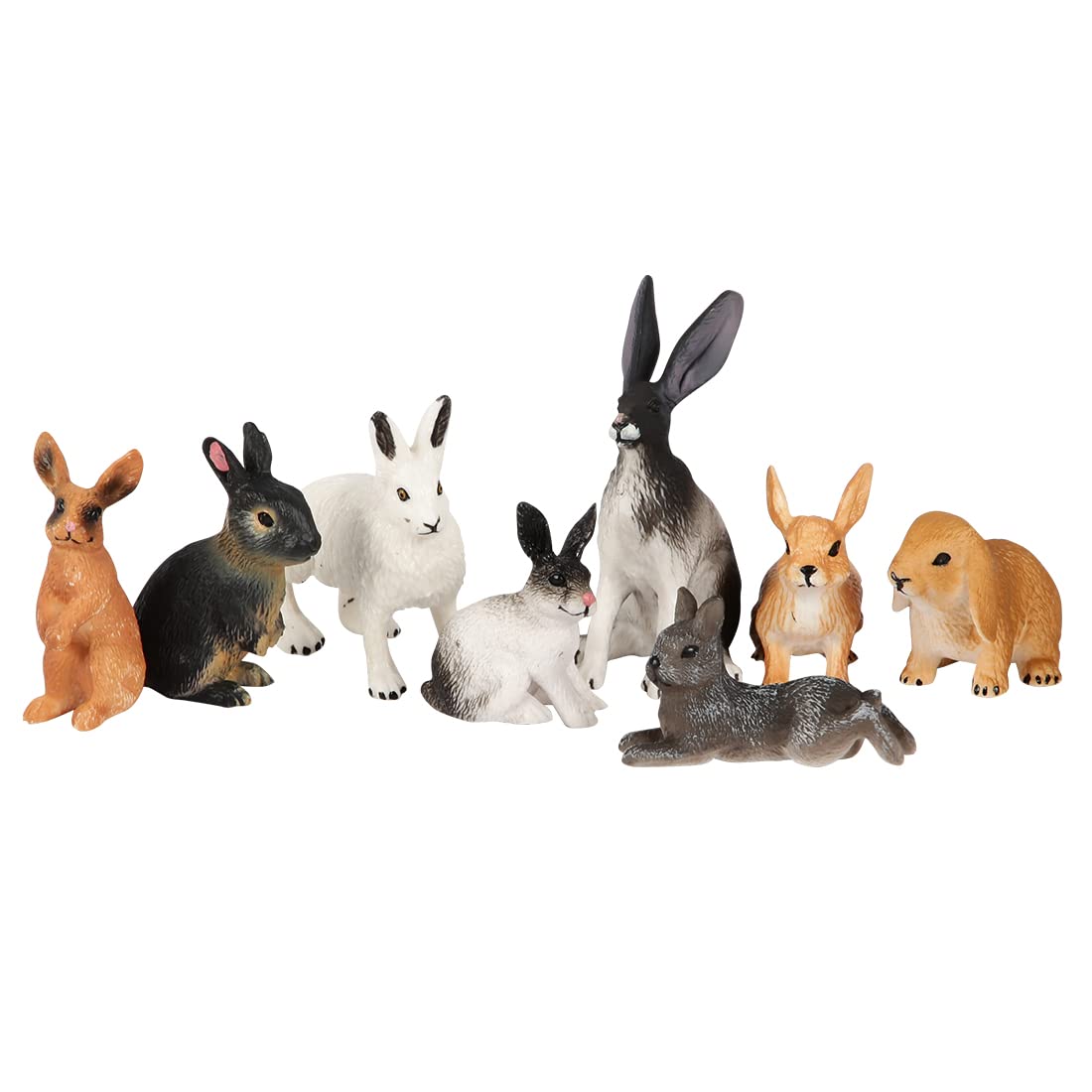 REALYUCAN 8 Pieces Chicken Nest Suit Toys Farm Animal Toys Action Figures Mini Farm Animal Figurines Party Favors Pack for Kids Ages 3-8