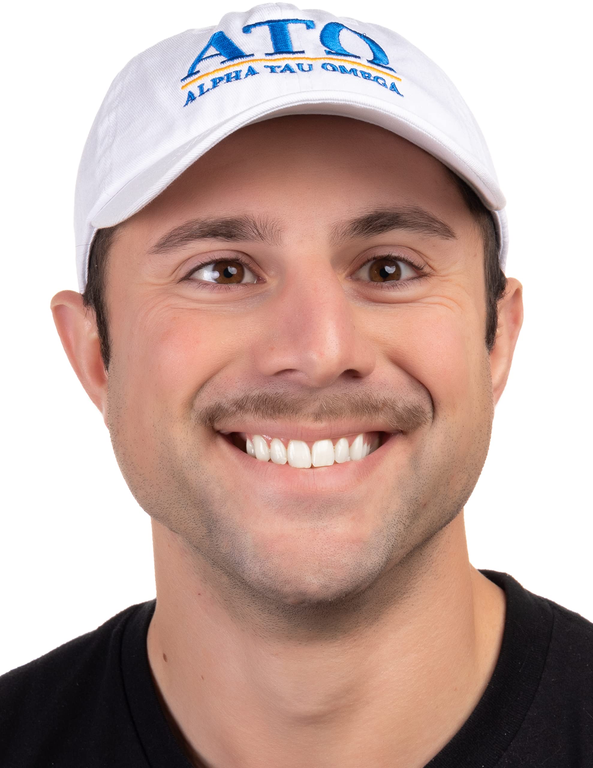 Ann Arbor T-shirt Co. Phi Delta Theta | Classic Fraternity Line Baseball Rush Frat Hat Cap White