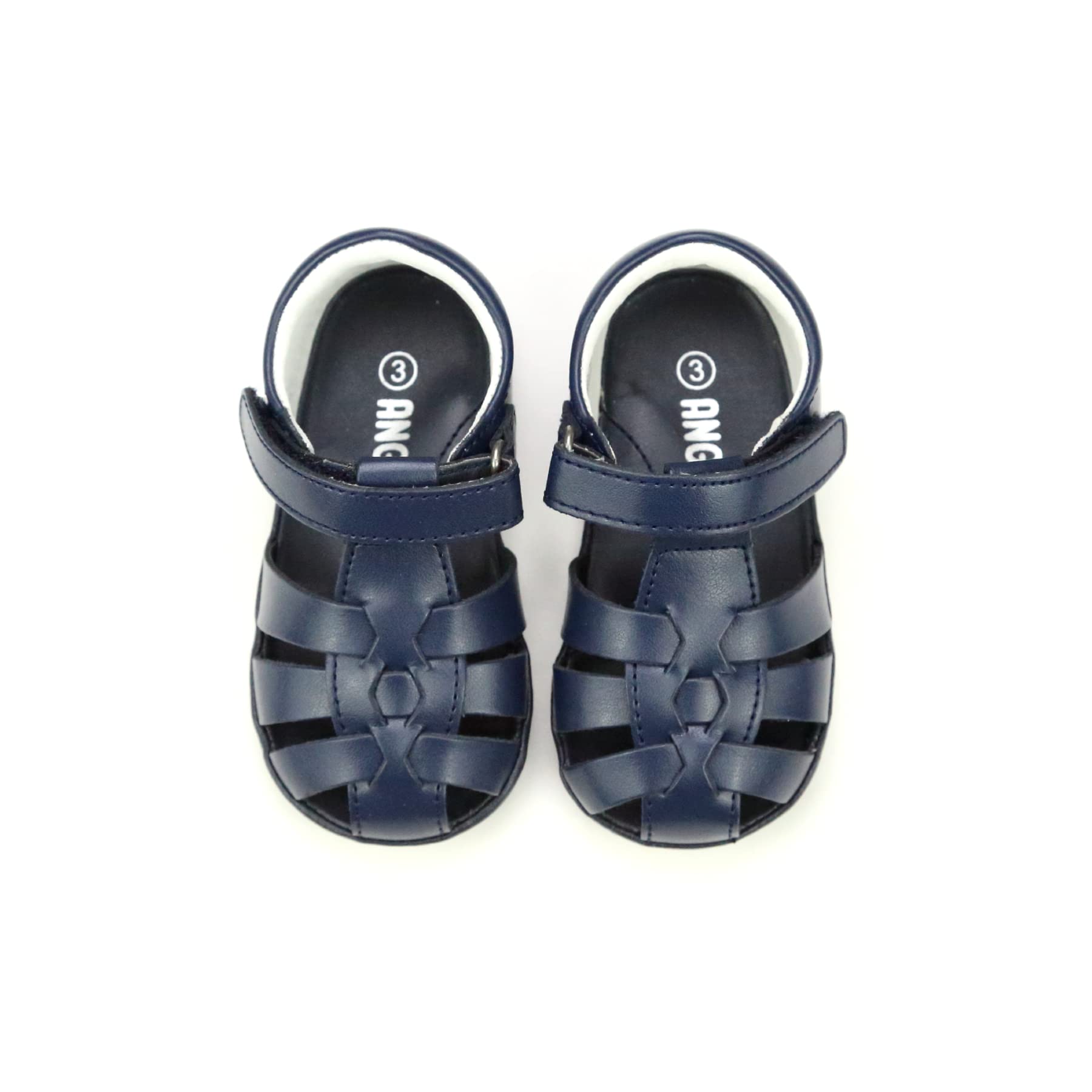 Mack Leather Fisherman Sandal | Baby Sandals (Baby 1, Navy)