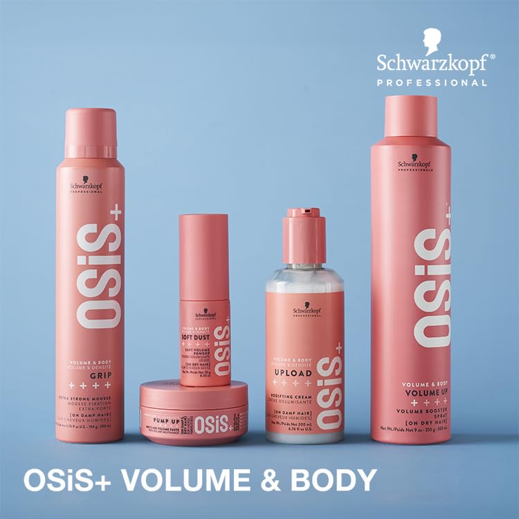 OSiS+ Volume Up Booster Spray, 8.9 oz – Lightweight Flexible Style Control – Textured Volume with Natural Movement and Feel – Volumizing Hair Spray