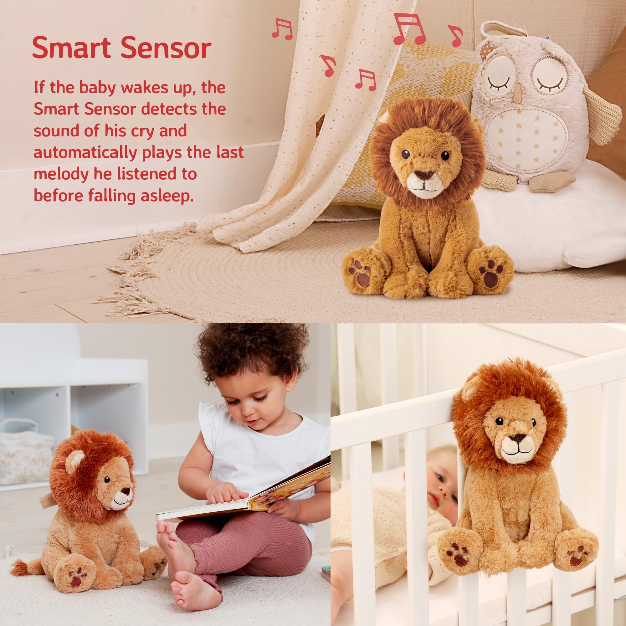 Cloud b Sound Machine with White Noise Soothing Sounds | Cuddly Stuffed Animal | Adjustable Settings and Auto-Shutoff | Peaceful Panda™