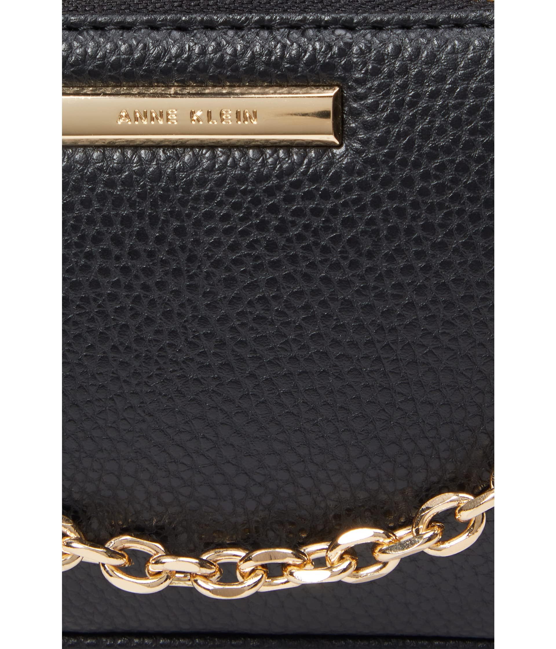 Anne Klein Womens Anne Klein W/ mini crossbody w swag chain, Orchid, One Size US
