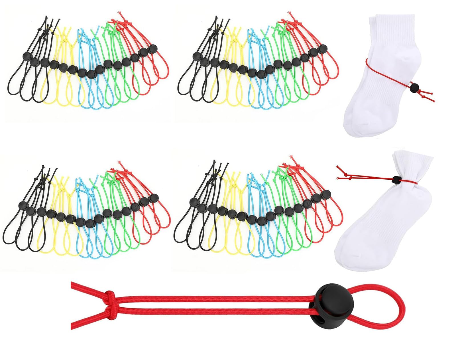 Awsxuoor 50Pcs Sock Clips for Laundry - Amazing Sock Clip for Washing Socks -Your Socks Laundry Sock Holder Sock Tie Clips Sock Organizer for Washing Machine and Dryer with The Sock Laundry Organizer