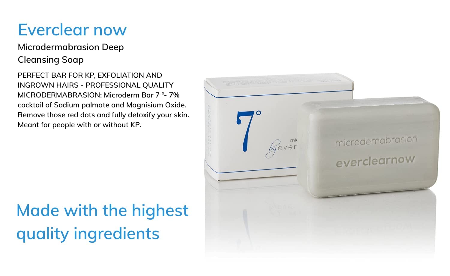 Microdermabrasion Keratosis Pilaris, Folliculitis & Acne Exfoliating Deep Cleansing Scrub Soap, KP Bump Eraser, Back & Butt Acne Exfoliant, Wash Cleanser - Rough, Bumpy & Dry Skin Gets Rid Of Redness