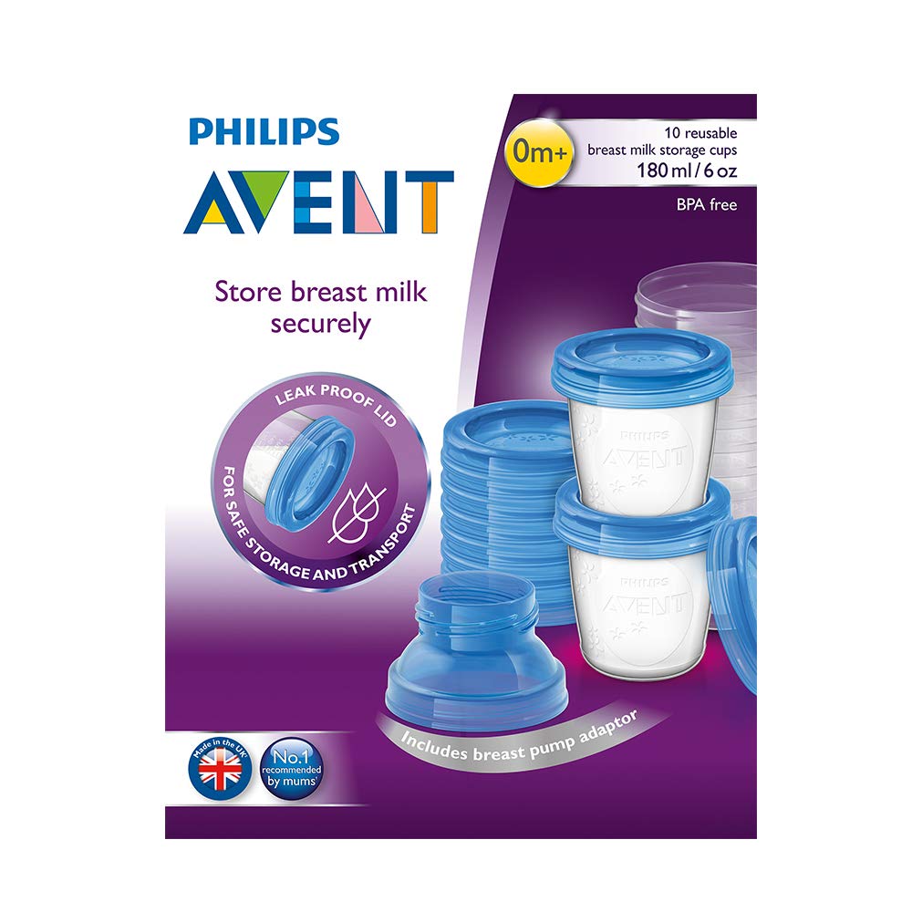 Philips Avent Breastmilk 6-Ounce Storage Cups (Pack of 10)