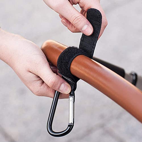 NORACLAN Baby Bag Clips Stroller Hooks Clips to Hang Your Shopping & Bags Safely on Your Buggy, Pushchair or Pram- Universal Fit on Strollers & Joggers