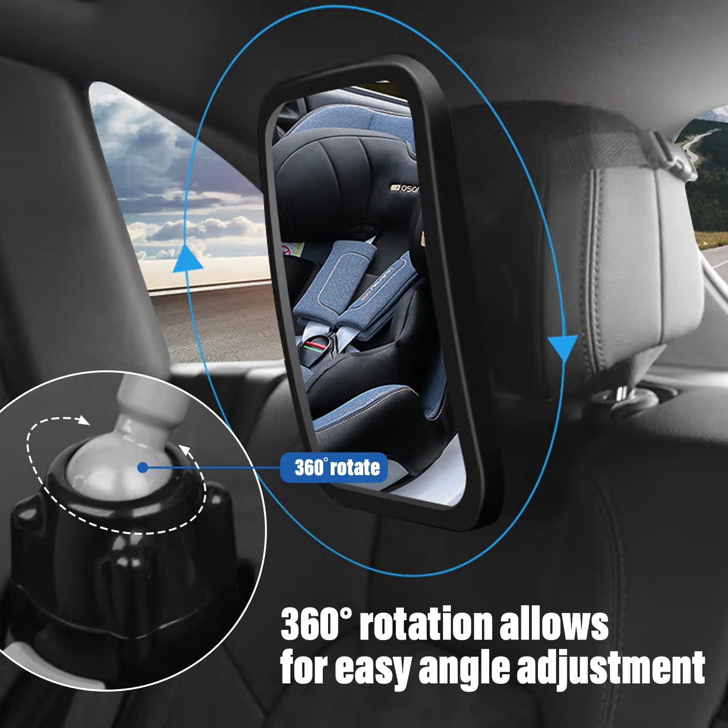 Baby Car Mirror (Baby Car Mirror-14 Inch)